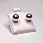 925 Sterling Silver Round Ball Stud Earrings Butterfly Backing NEW | eBay