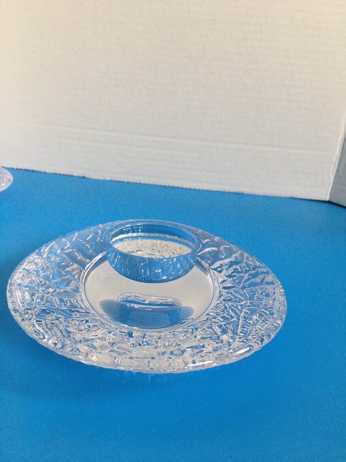 Orrefors Crystal Votive Discus Candle Holder Lars Hellsten Set Of 2 | eBay