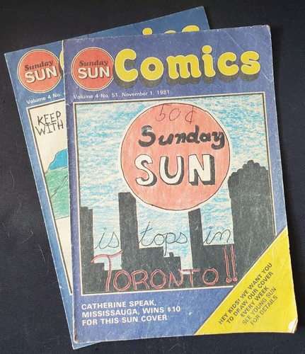Sunday Sun Comics - Toronto - Vol 4: No 48 & 51 - 1981 | eBay