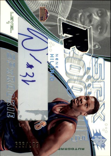 2002-03 SPx - Rookie Autograph Jersey #127 Nene /999 (AU, MEM, RC) for ...