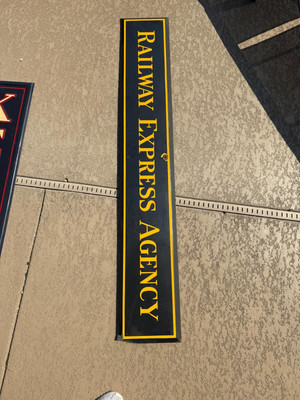 6’ wide 1’ tall Railway Express Agency (REA) sign | eBay