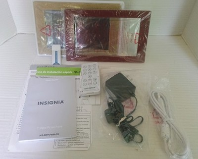 INSIGNIA Digital Picture Frame 15:9 7" Screen, Model NS-DPF7WM-09 | eBay