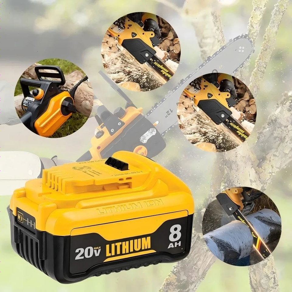 Pack For DeWalt 20V 20 Volt Max XR 8.0AH Lithium Ion Battery DCB206-2 ...