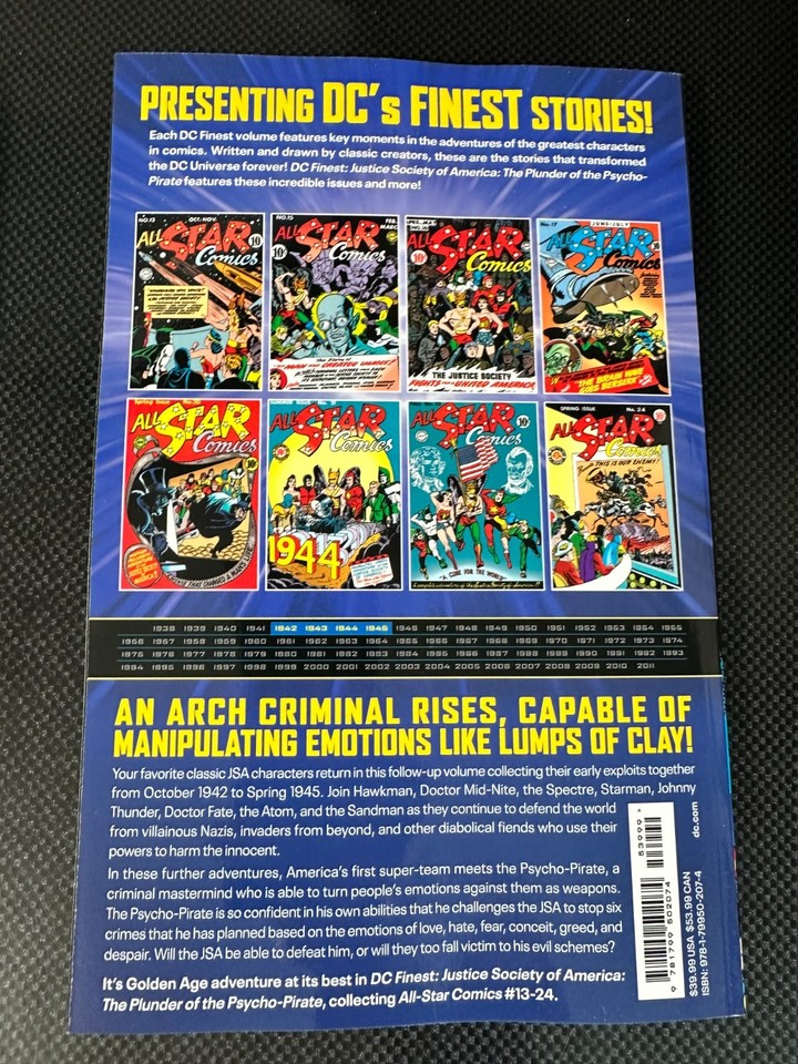 DC Finest Justice Society of America Plunder of the Psycho-Pirate ...