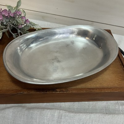 Wilton Pewter Country Ware Oval 10.5 wide 6.5 wide Serving Platter | eBay