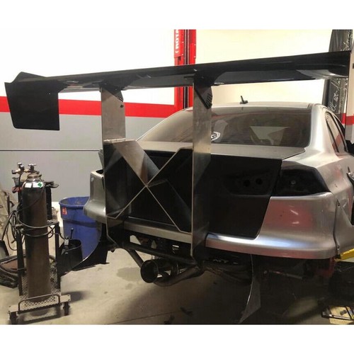 Custom GT Chassis Mounted Wing Setup for Mitsubishi Lancer Evo CZ4A ...