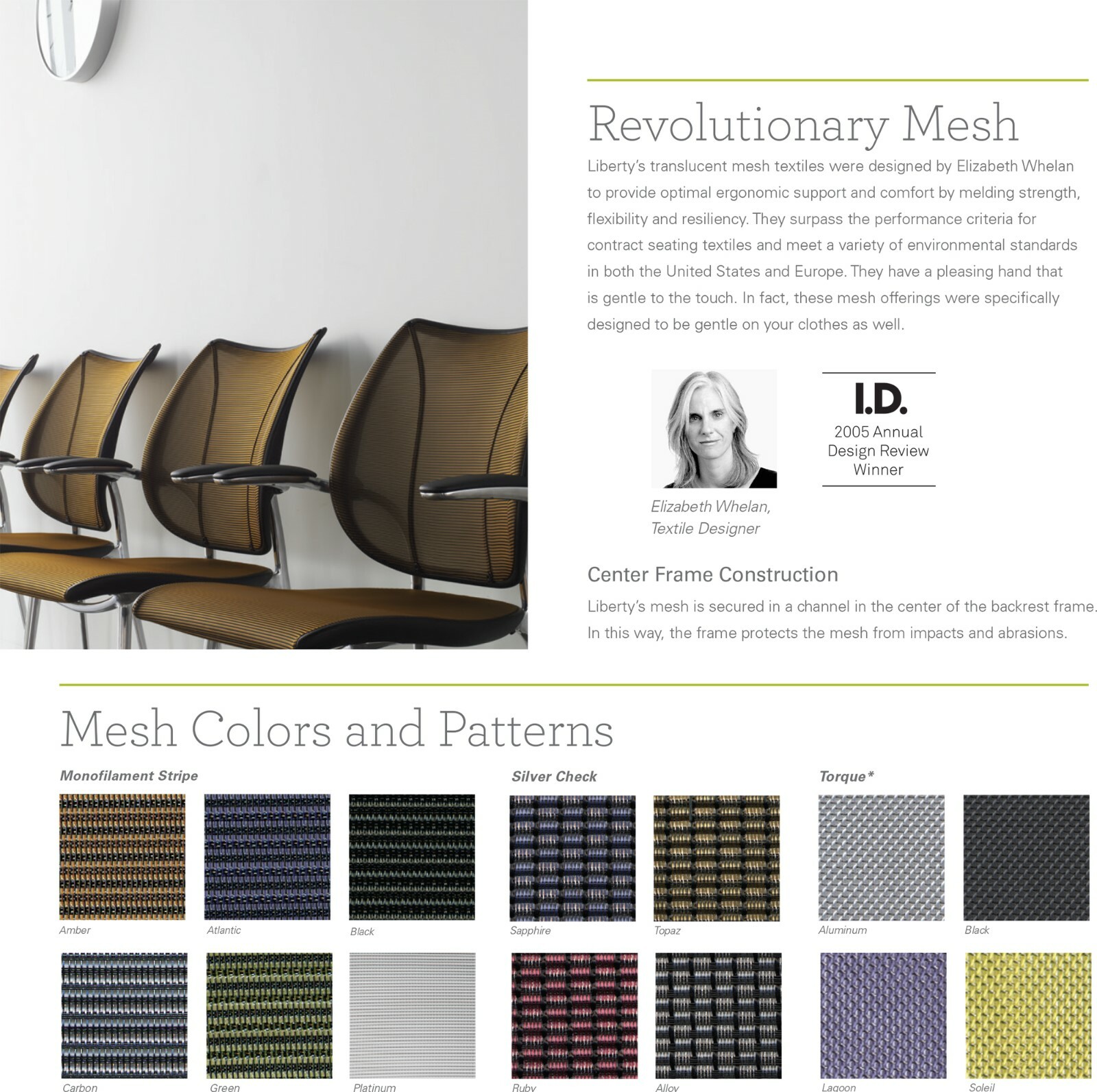 New Humanscale Liberty Office Desk Task Chair Black - Pinstripe Silver ...