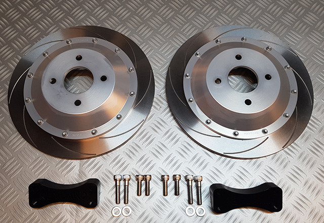 Focus ST170 REAR 330mm 2 piece brake disc kit, big 330mm upgrade. | eBay UK