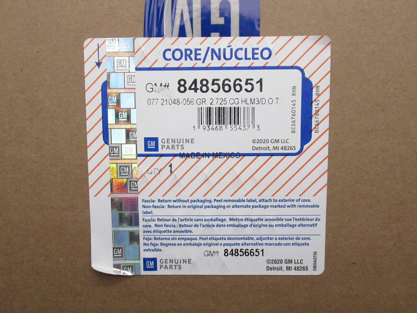 Genuine OEM GM Chevy 84856651 Passenger Daytime Running Lamp | eBay