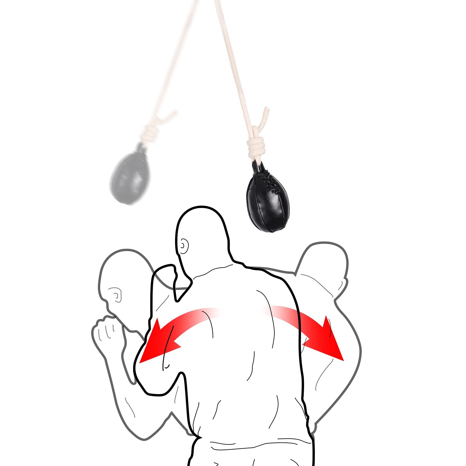 Boxing Slip Bag, Boxing Dodge Hide Speed Bag Maize Ball Leather Ball ...