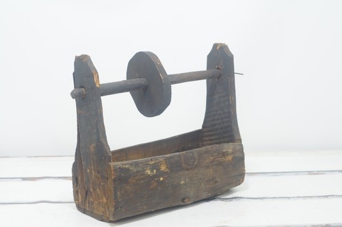 Rare 1800s. Primitive Antique Handmade Wood Flax Wool Yarn Spinning ...