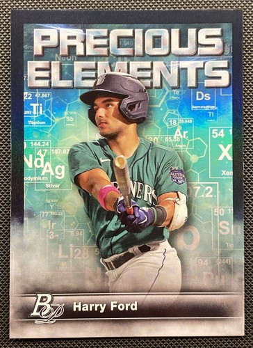HARRY FORD | 2023 Bowman Platinum | Precious Elements #PE-28 | Seattle ...