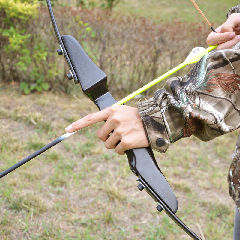 40lbs Recurve Bow Set Arrows Takedown Straight Bow Hunting Archery ...