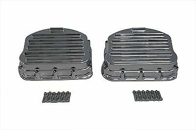 Finned Rocker Box Cover Set Chrome for Harley Davidson by V-Twin | eBay
