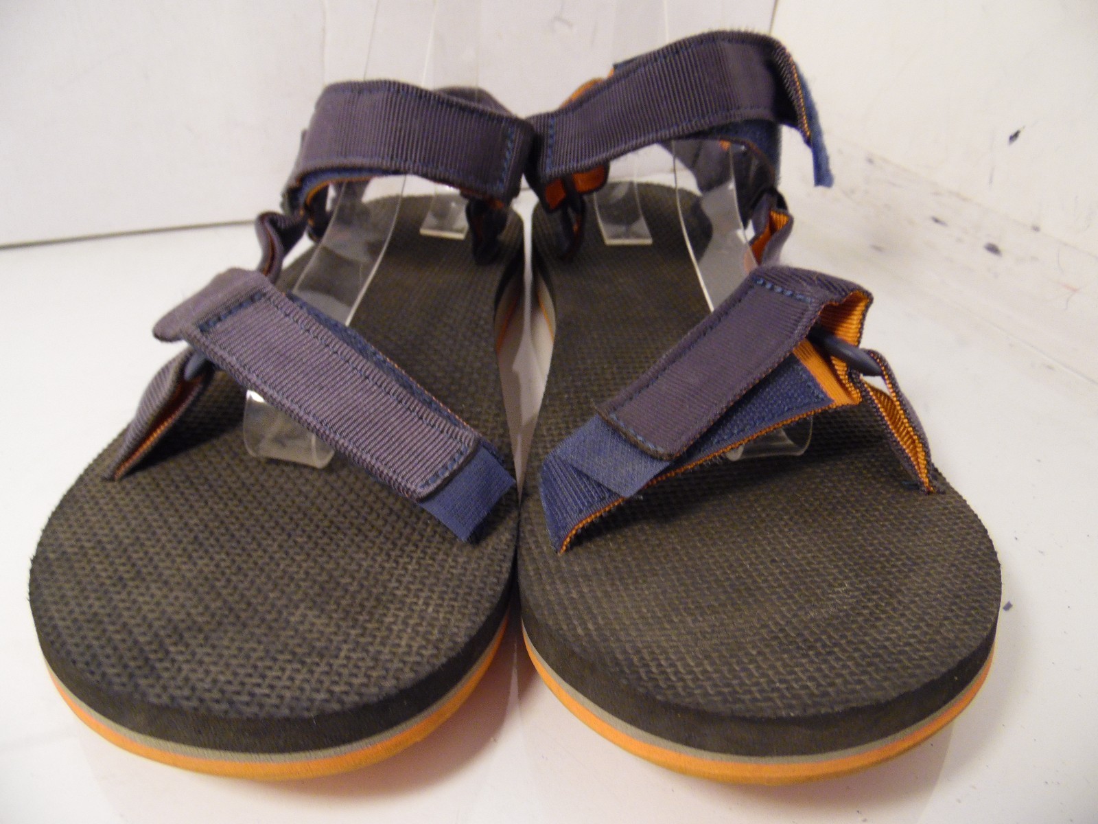 TEVA SN 1004006 Men Sport Sandals Hook Loop Dark Blue Orange Size 12 | eBay