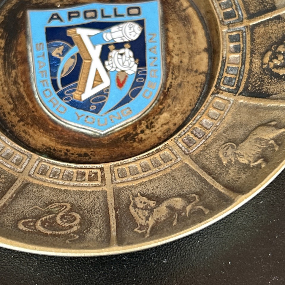 1969 Apollo 10 Commemorative plaque presented to NASA Employees RARE ...