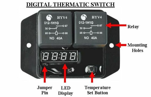 Davies Craig DIGITAL THERMO Thermatic Radiator FAN Controller SWITCH ...