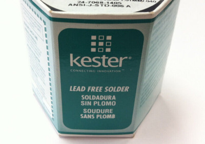 GENUINE KESTER SOLDER 60/40, 0.025” (0.5mm) ROSIN CORE, 18 FEET + FLUX ...