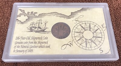 186 Year Old Shipwreck Coin of the Admiral Gardner Sank Jan.1809 Coin ...