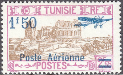 Tunisia #YTPA12 MNH 1930 El Jem Amphitheater Plane Overprint [C12] | eBay