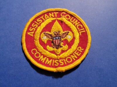 VINTAGE BOY SCOUT PATCH - CUB SCOUT ROUNDTABLE COMMISSIONER | eBay