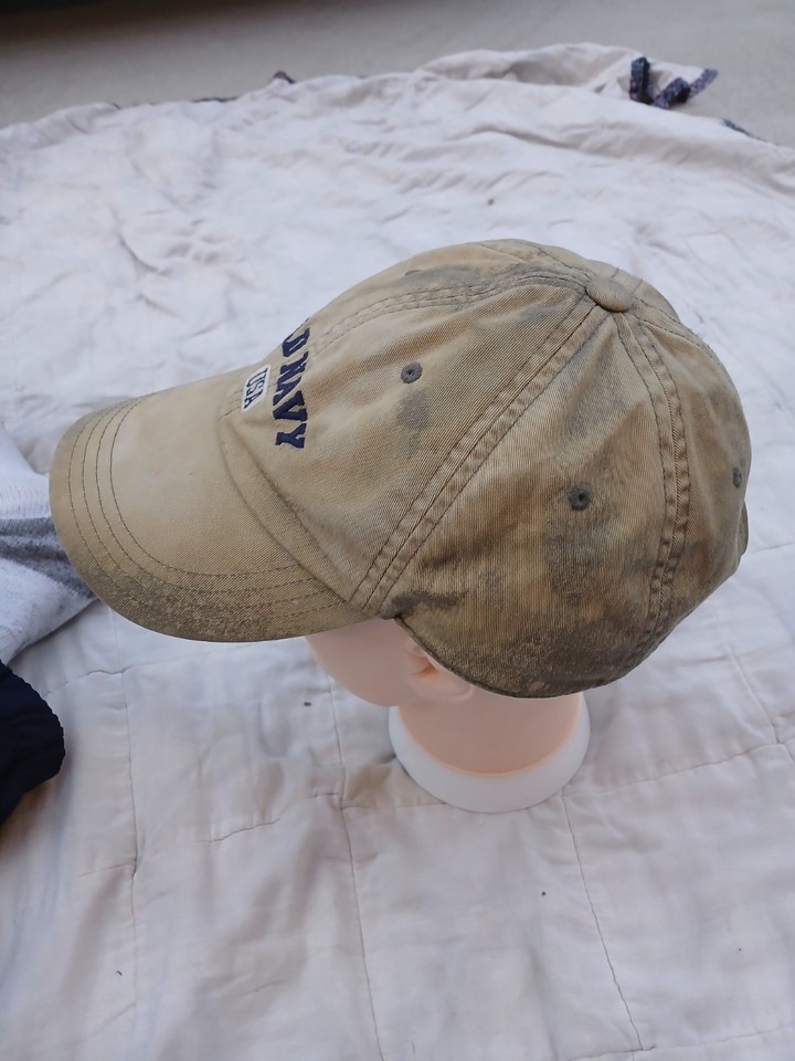 VTG Y2K Distressed Destroyed Thrashed Sun Faded Old Navy Hat Well Worn ...