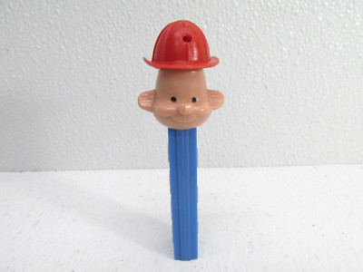 RARE Vintage Fireman Pez Dispenser No Feet Blue Body (NO BADGE & NO ...