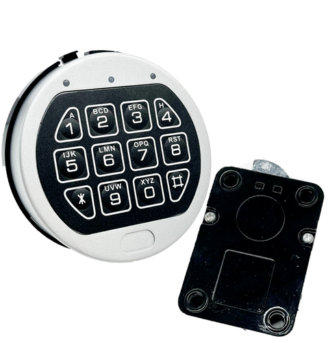 Gun Safe Lock Replacement Chrome Keypad Electronic Safe Lock with Swing ...
