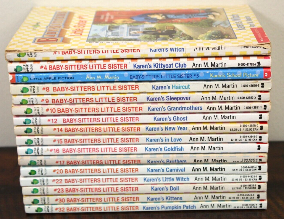 Vintage BABYSITTERS CLUB LITTLE SISTER BOOK LOT Ann M Martin Karen ...