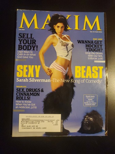 2007 JUNE MAXIM MAGAZINE - SARAH SILVERMAN MEN'S ISSUE - L 9258 | eBay