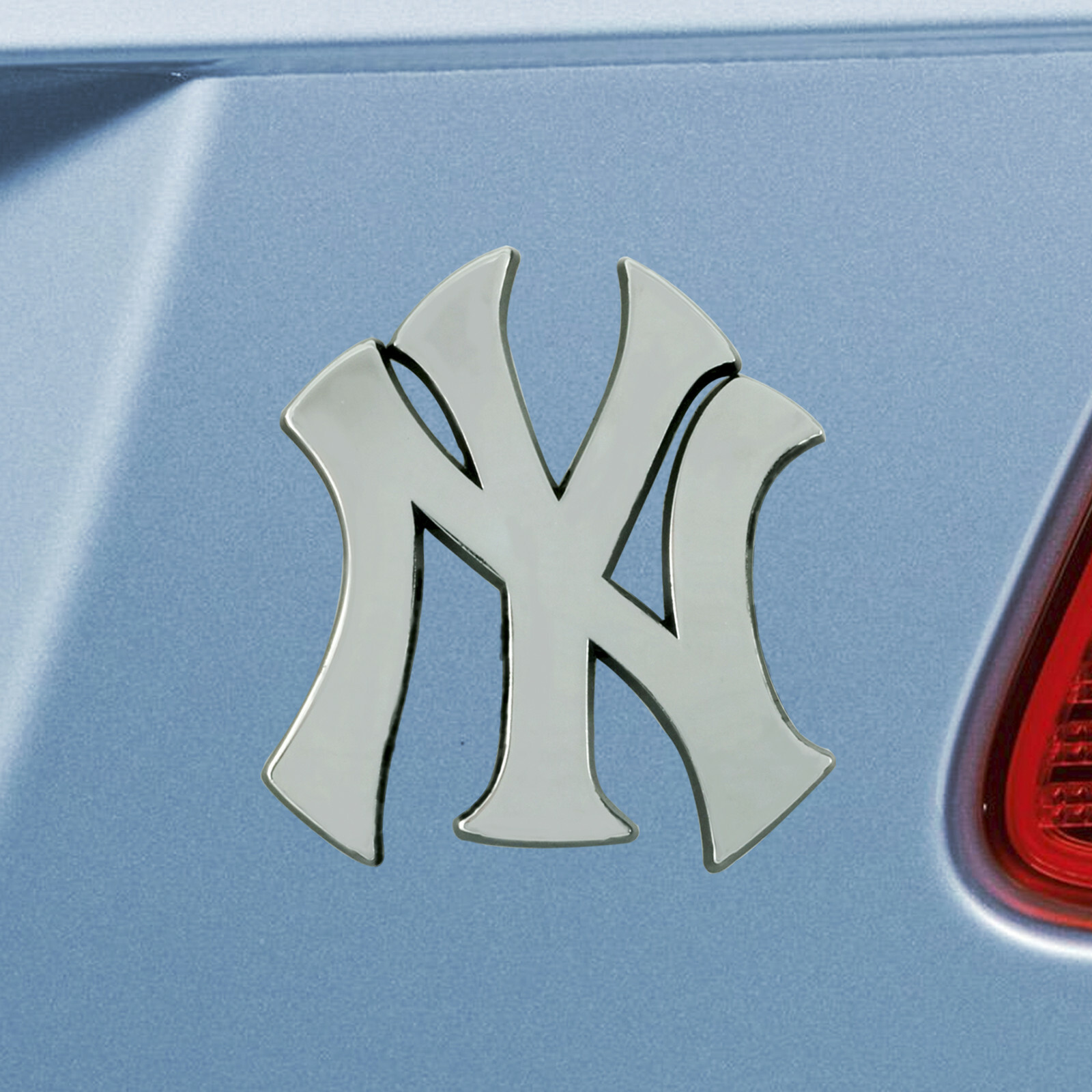 New MLB New York Yankees Auto Car Truck Heavy Duty Real Chrome Metal ...