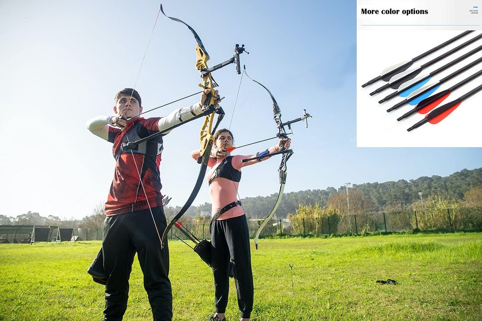 57 in Ambidextrous Takedown Recurve Bow Modern Korea Archery Right Left ...