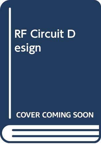 RF Circuit Design by Christopher J. Bowick (1982, Trade Paperback) for ...