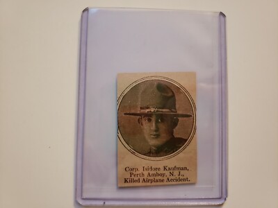Corporal Isidore Kaufman Perth Amboy New Jersey 1918 World War 1 WW1 ...