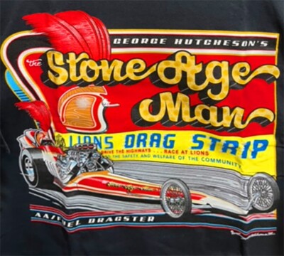 VRHTF NHRA "VTG ORIGINAL GEORGE HUTCHESON'S STONE AGE MAN TOP FUEL" 3XL ...