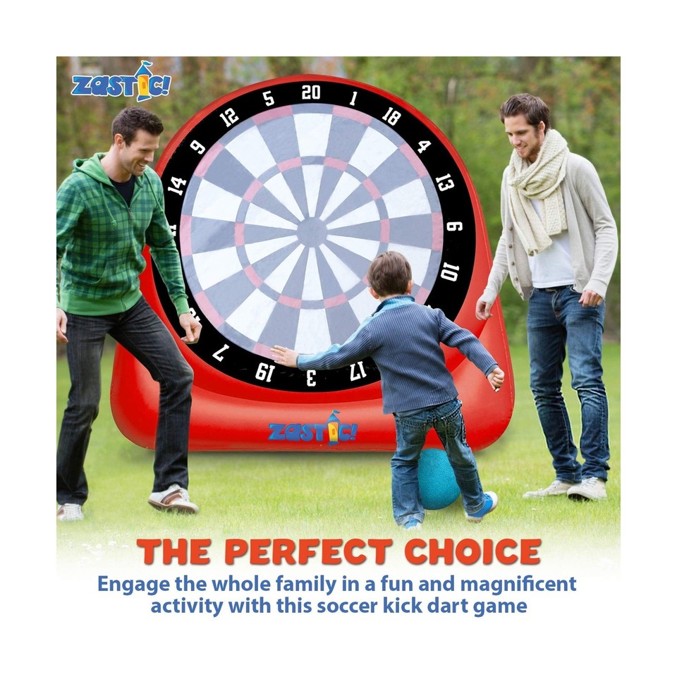 Zastic! The Original Giant 6ft Tall Inflatable Kick Darts Game | Jumbo ...