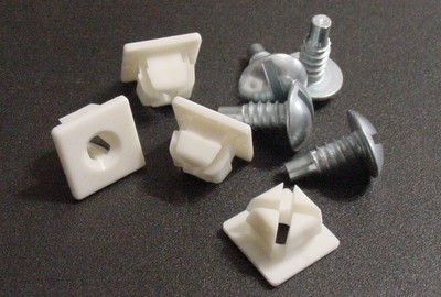 4 Chevrolet GM Nylon License Plate Frame Tag Screws Bolts Fastener Car ...