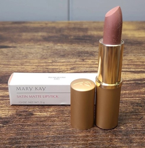 Mary Kay PLUSH BLUSH SATIN MATTE LIPSTICK .13 oz BNIB - Like Shell | eBay