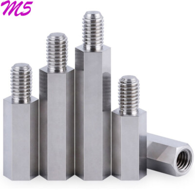 M5 Male Female Stainless Steel Hex Studs Standoff Spacer Threaded ...