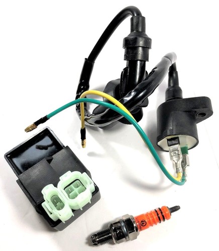 IGNITION ATV 125 110 90 70 50CC GY6 CDI COIL SPARK PLUG AT7C TAOTAO ...