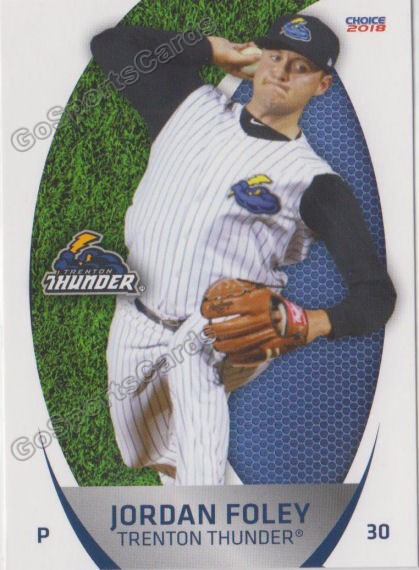 2018 Trenton Thunder Jordan Foley RC Rookie NY Yankees | eBay