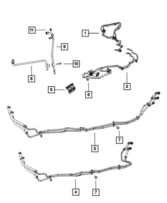 Genuine Mopar Supply & Return Tube & Hose 55057192ad | eBay