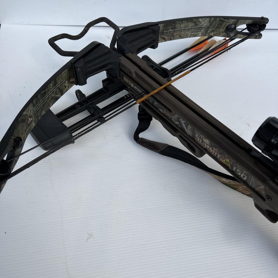 Horton Summit 150 crossbow crossbow camouflage W/4 Arrows , Quiver And ...