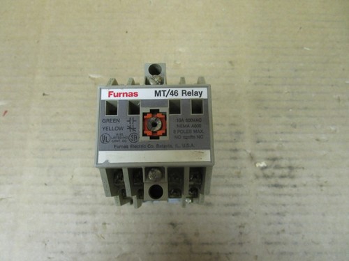 FURNAS MT/46 CONTROL RELAY 46MT40 10A 120V COIL 46MTB40 SER A | eBay