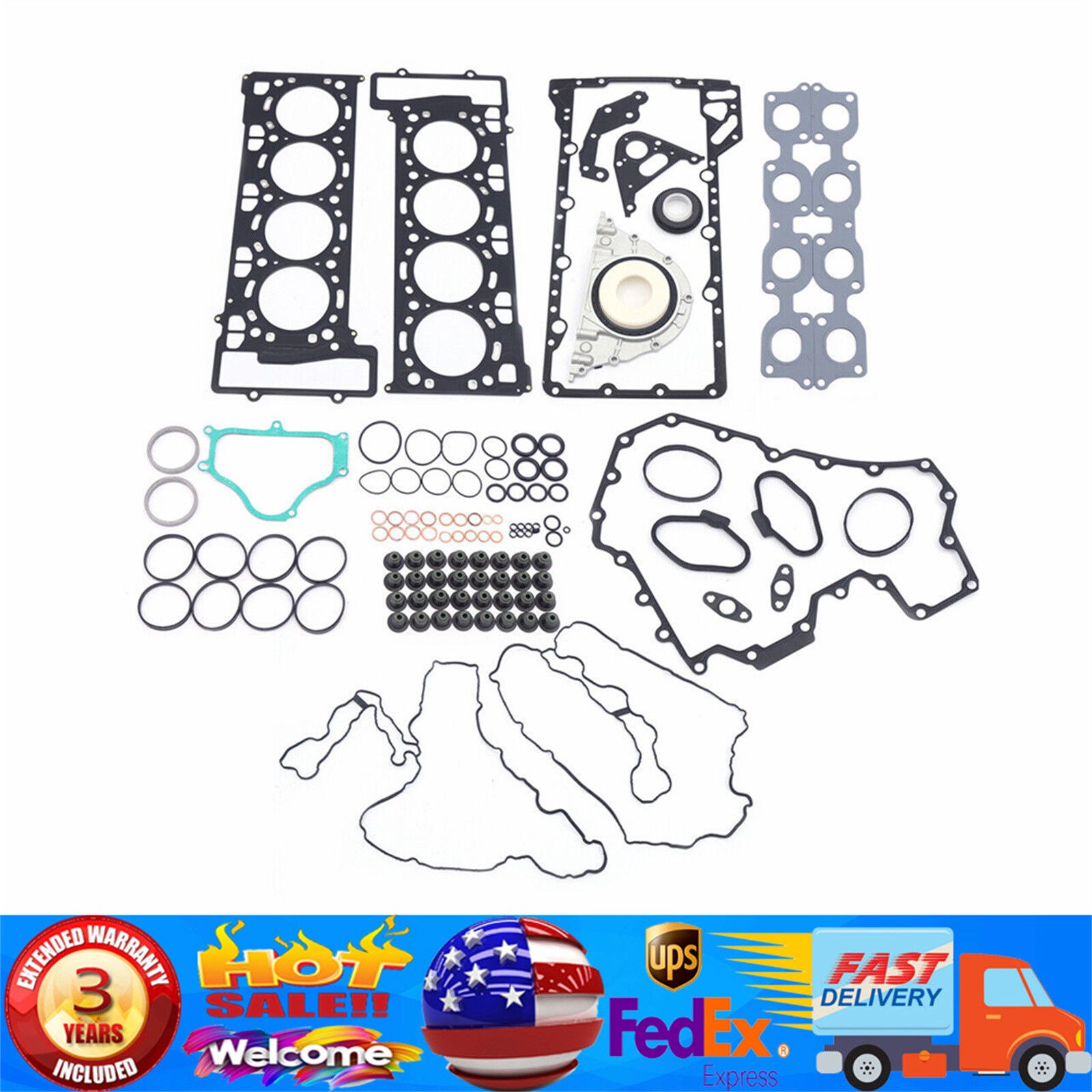 for BMW 550i 750Li X5 X6 F10 F02 E70 E71 N63 4.4L # 11147583221 Head ...