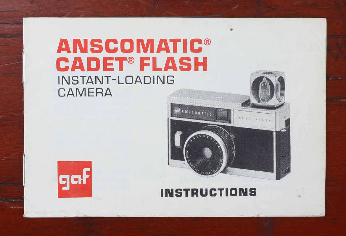 ANSCOMATIC CADET FLASH CAMERA INSTRUCTIONS/130685 | eBay
