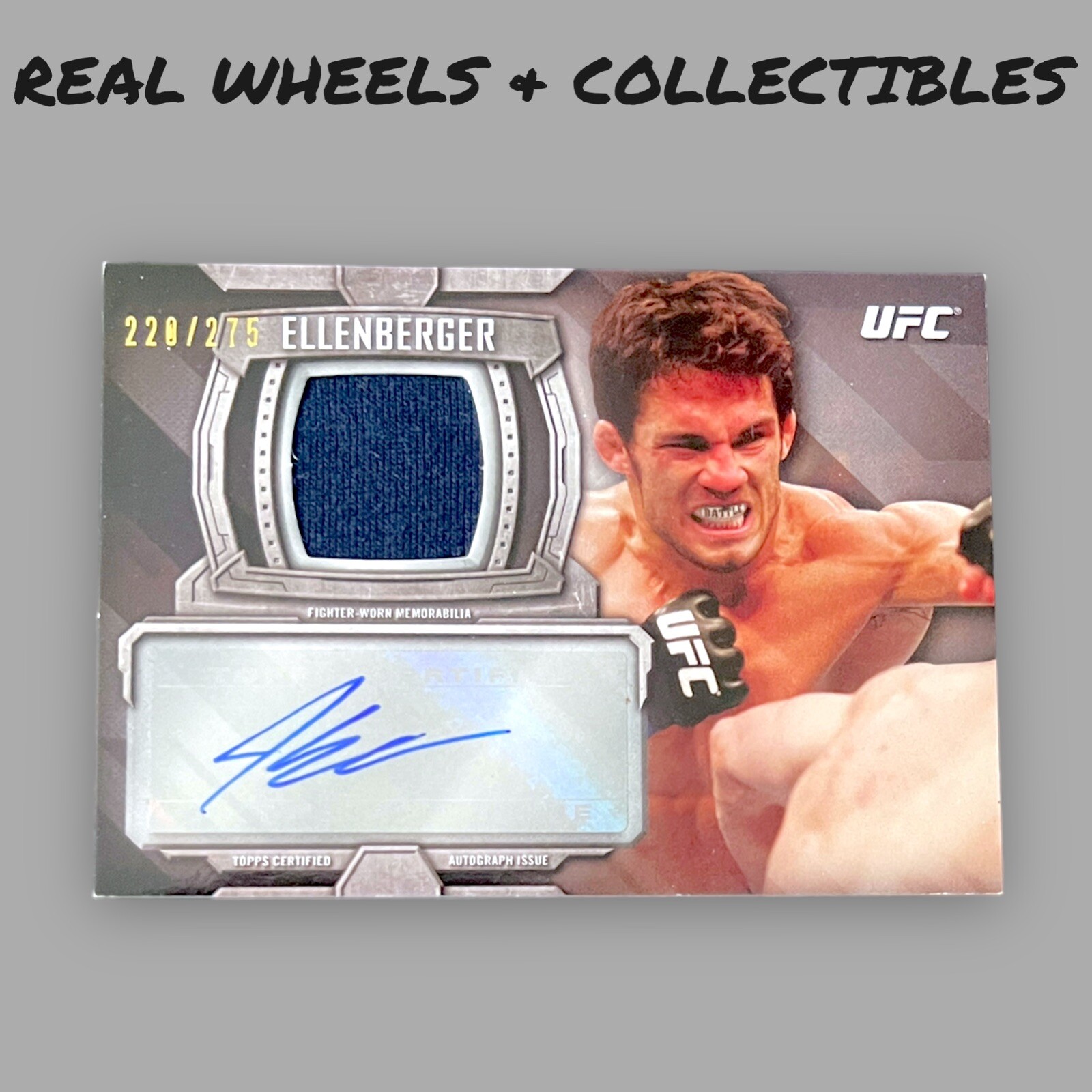 2014 Topps UFC Jake Ellenberger Knockout Relic Auto /275 #KAR-JE ...