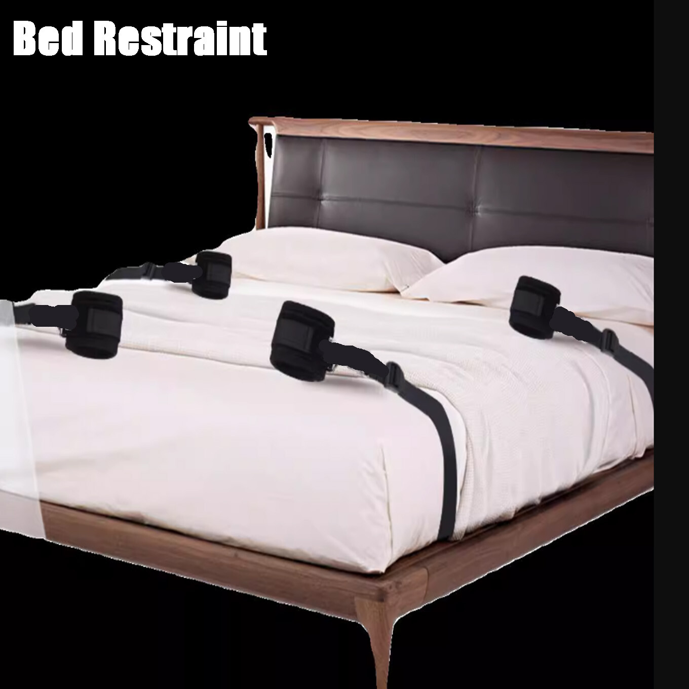 Bed Restraint Harness BDSM Mattress Bondage Handcuffs Adult Wrist Ankle ...
