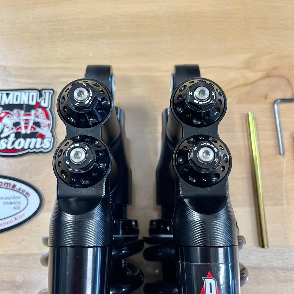 DIAMOND+ 320mm (12.5") Machined Shocks - Harley Davidson Touring, CVO ...