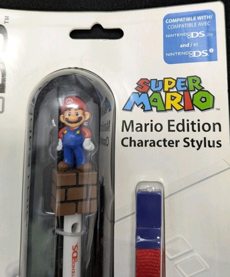 Super Mario Nintendo DS Mario Edition Character Stylus w Wristlet New ...